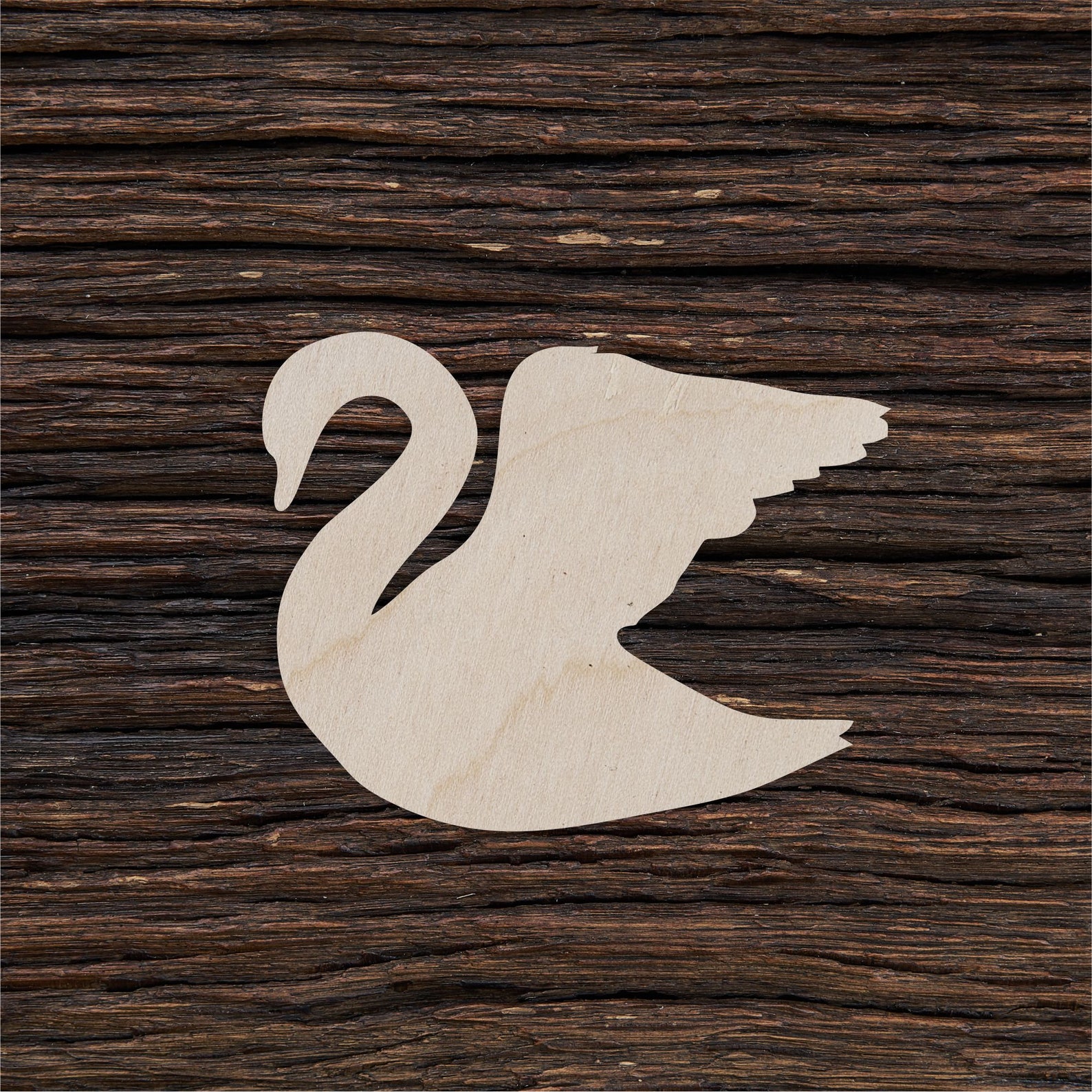 Wooden Beautiful Swan Shape for Crafts and Decoration - Laser Cut ...