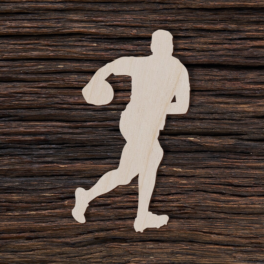 Wooden Rugby Player for Crafts and Decorations - Rugby Player Gift ...