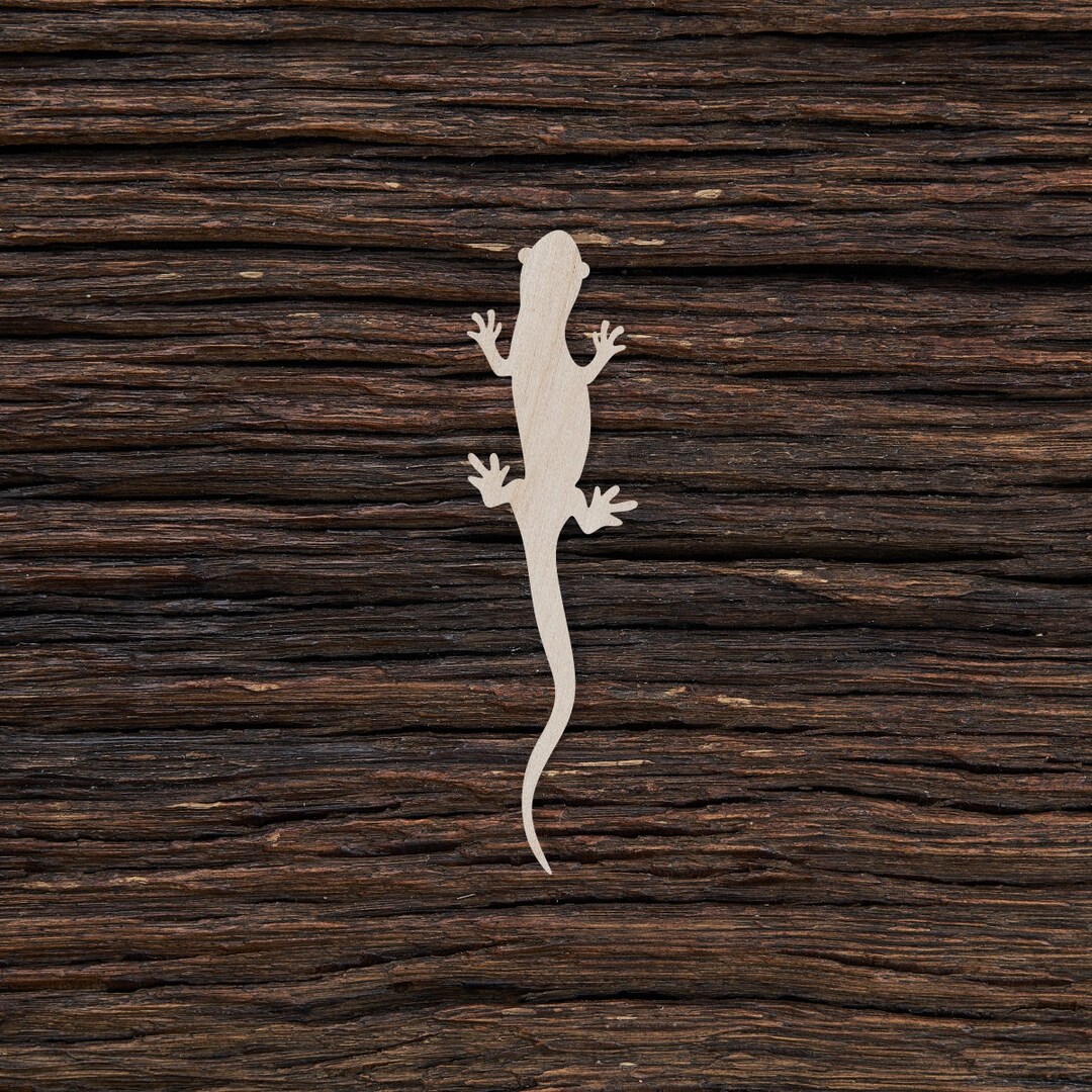 Wooden Salamander for Crafts and Decorations - Salamander Earrings ...