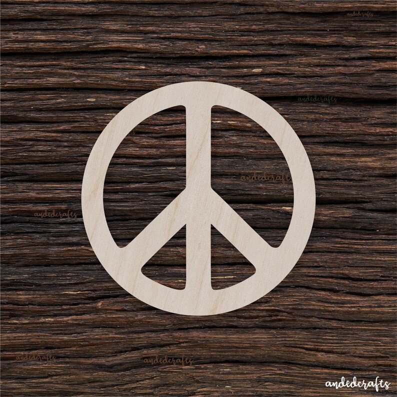 Wooden Peace Sign for Crafts and Decorations Peace Sign - Etsy