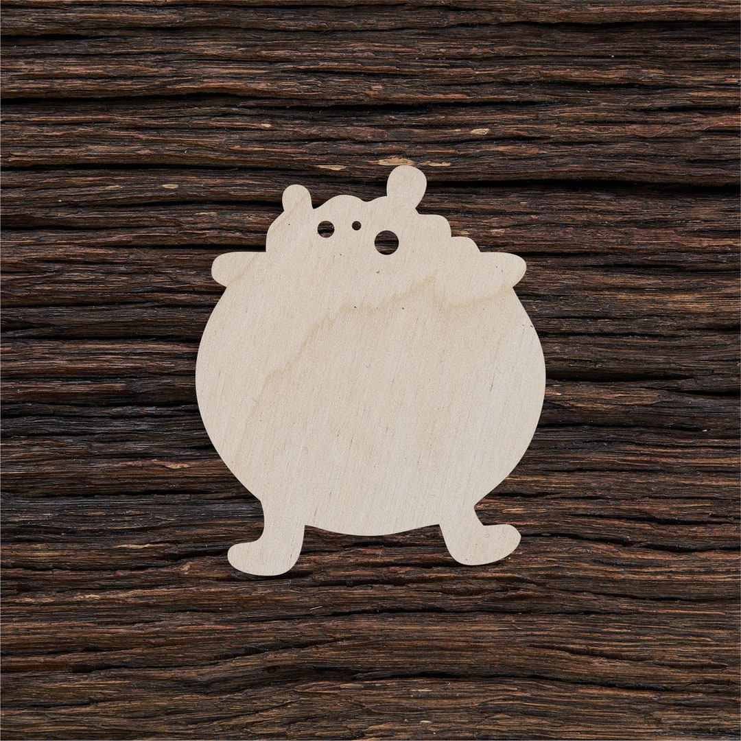 Wooden Cauldron Shape for Crafts and Decoration - Laser Cut - Witch ...