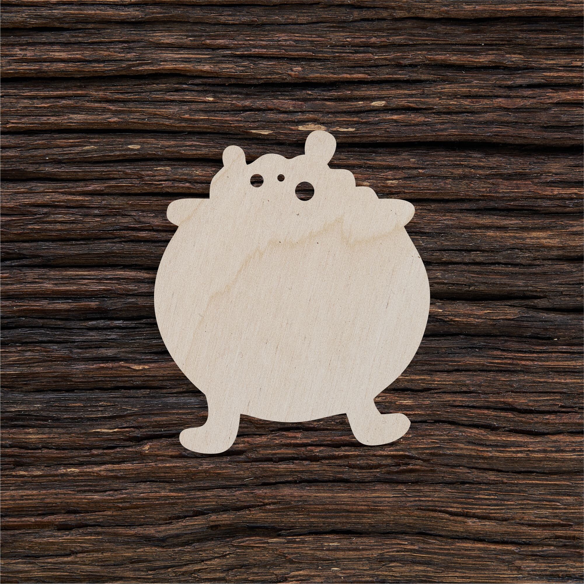 Wooden Cauldron Shape for Crafts and Decoration - Laser Cut - Witch ...