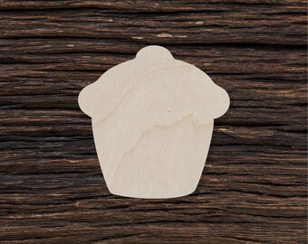Wooden Cupcake Shape - Etsy