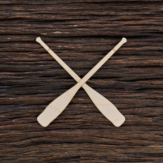 Wooden Crossed Oars Shape for Crafts and Decoration Laser | Etsy