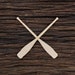 Wooden Crossed Oars Shape for Crafts and Decoration - Laser Cut - Oars ...