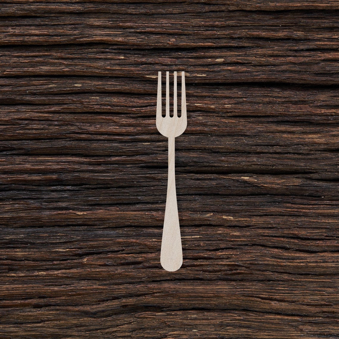 Wooden Fork for Crafts and Decorations Fork Shape Fork | Etsy