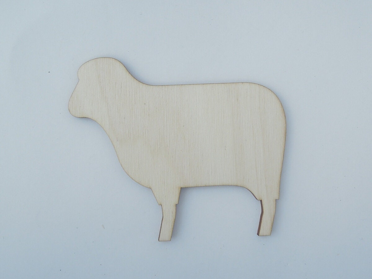 Wooden Sheep Shape for Crafts and Decoration Laser Cut - Etsy