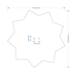 Wooden Hekate's Wheel for Crafts and Decorations SOH Strophalos ...