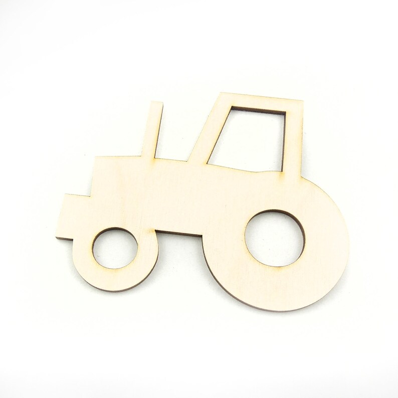 Wooden Tractor Shape for Crafts and Decoration Laser Cut - Etsy