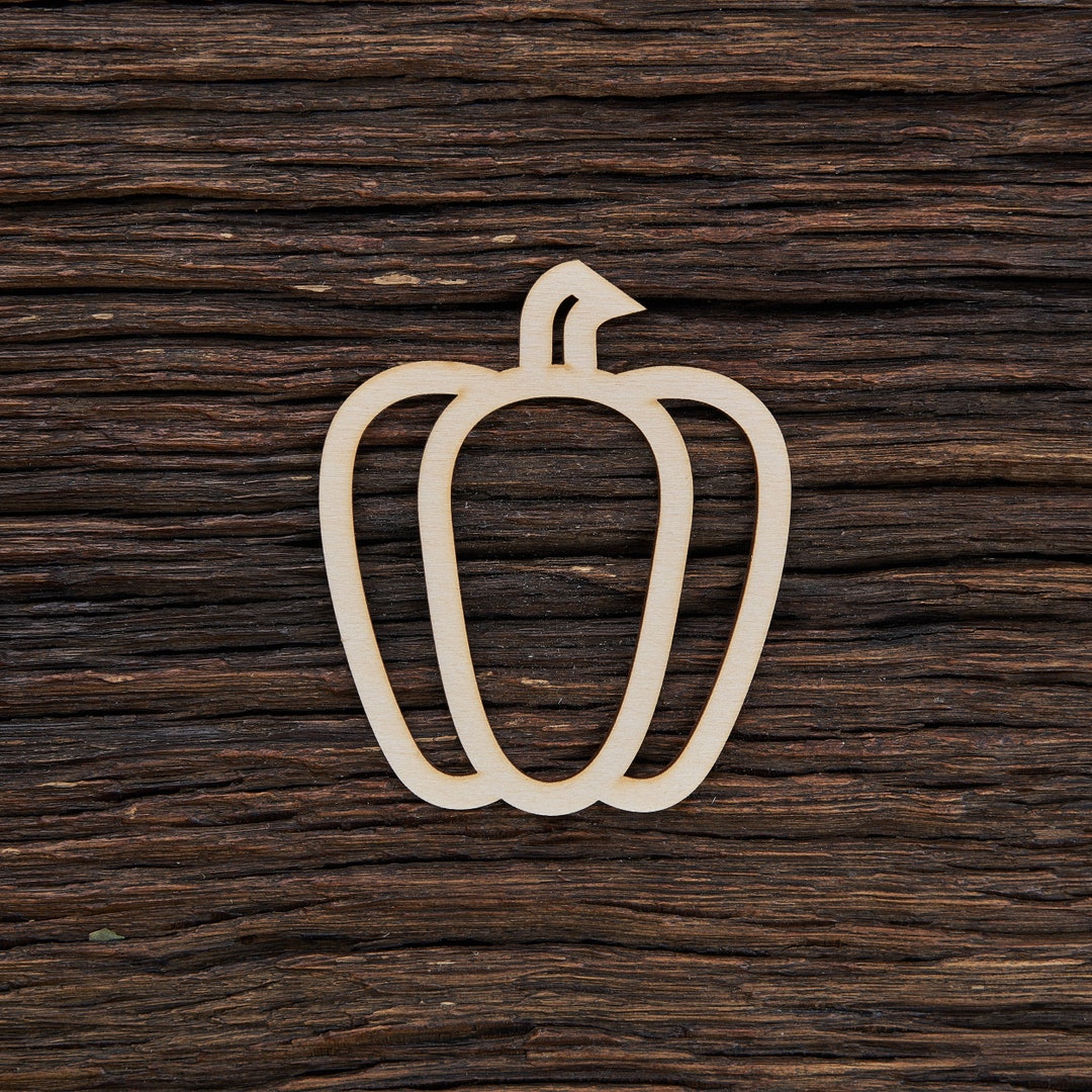 Wooden Paprika Shape Shape for Crafts and Decoration - Laser Cut ...