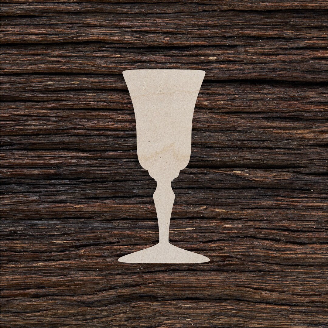 Wooden Christian Goblet Shape Shape for Crafts and Decoration - Laser ...