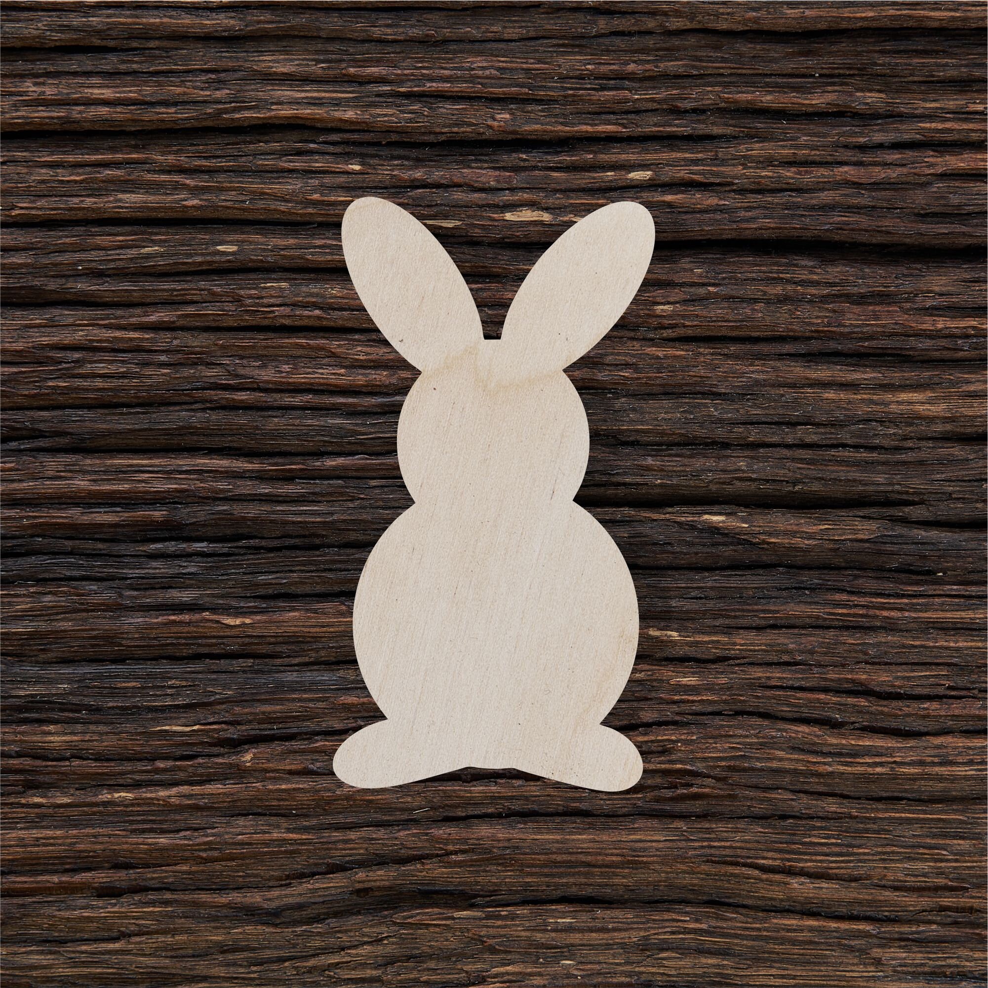 Craft Supplies & Tools Paper, Party & Kids Bunny Shape-Wood Bunny ...