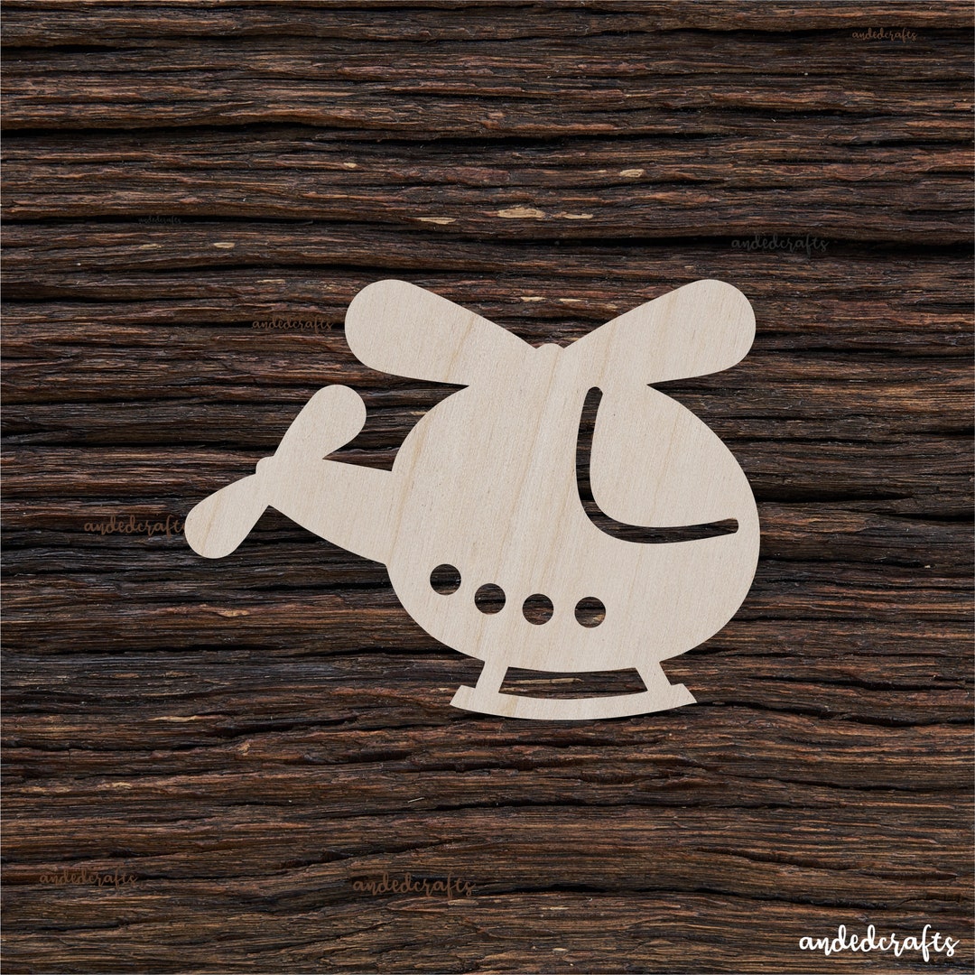 Wooden Helicopter for Crafts and Decorations - Wooden Blanks - Craft ...