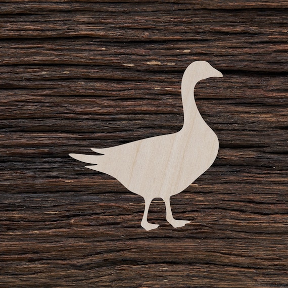 Wooden Goose for Crafts and Decorations Goose Cut Out | Etsy
