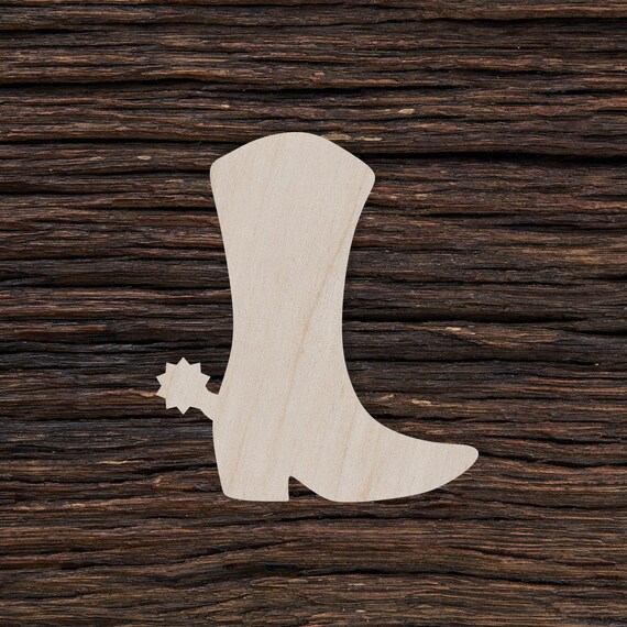 Wooden Cowboy Boot for Crafts and Decorations Cowboy Boot | Etsy