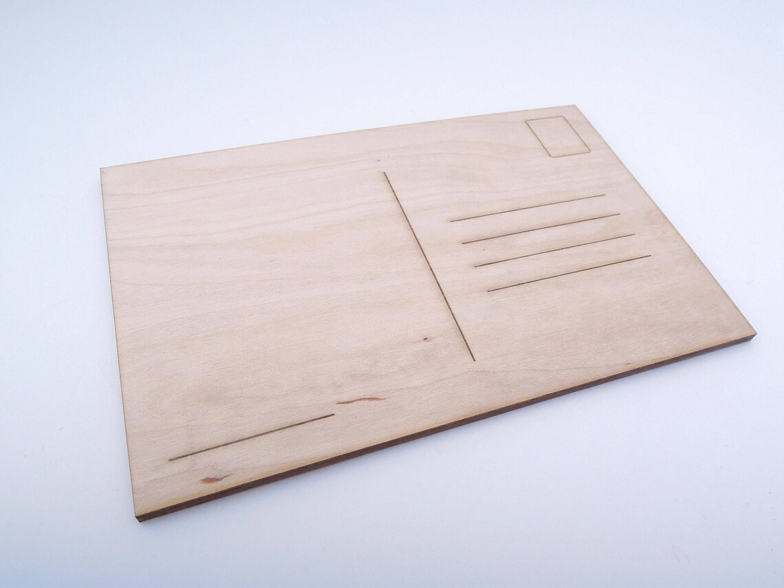 Set of 10 Pcs. Wooden Postcards for Crafts 14x9cm | Etsy