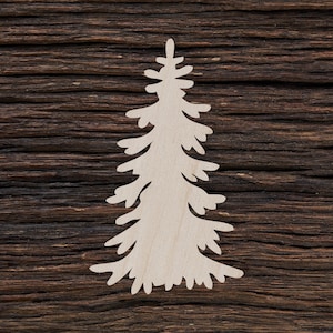 Wooden Spruce Tree for Crafts and Decorations - Spruce Tree Shape ...