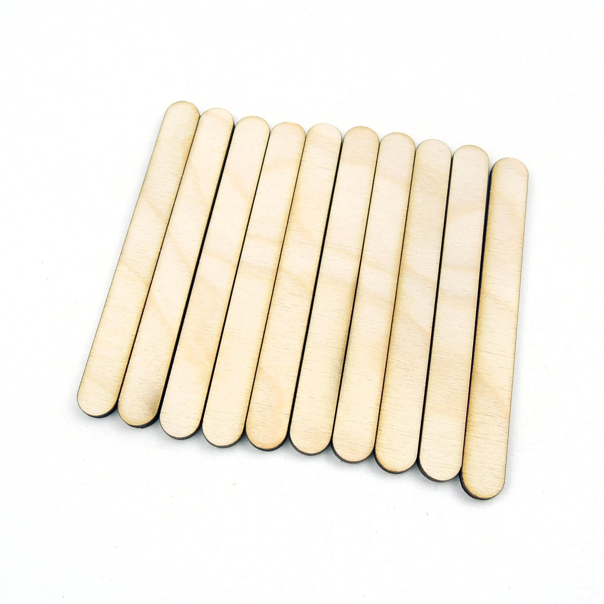10 Wooden Craft Stick Shapes For Crafts And Decoration Laser | Etsy