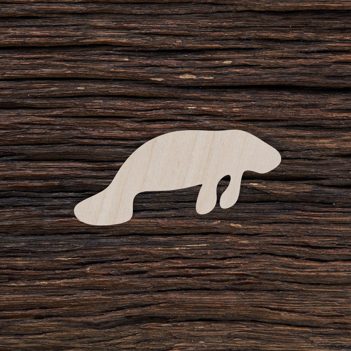 Wooden Manatee for Crafts and Decorations Manatee Necklace | Etsy