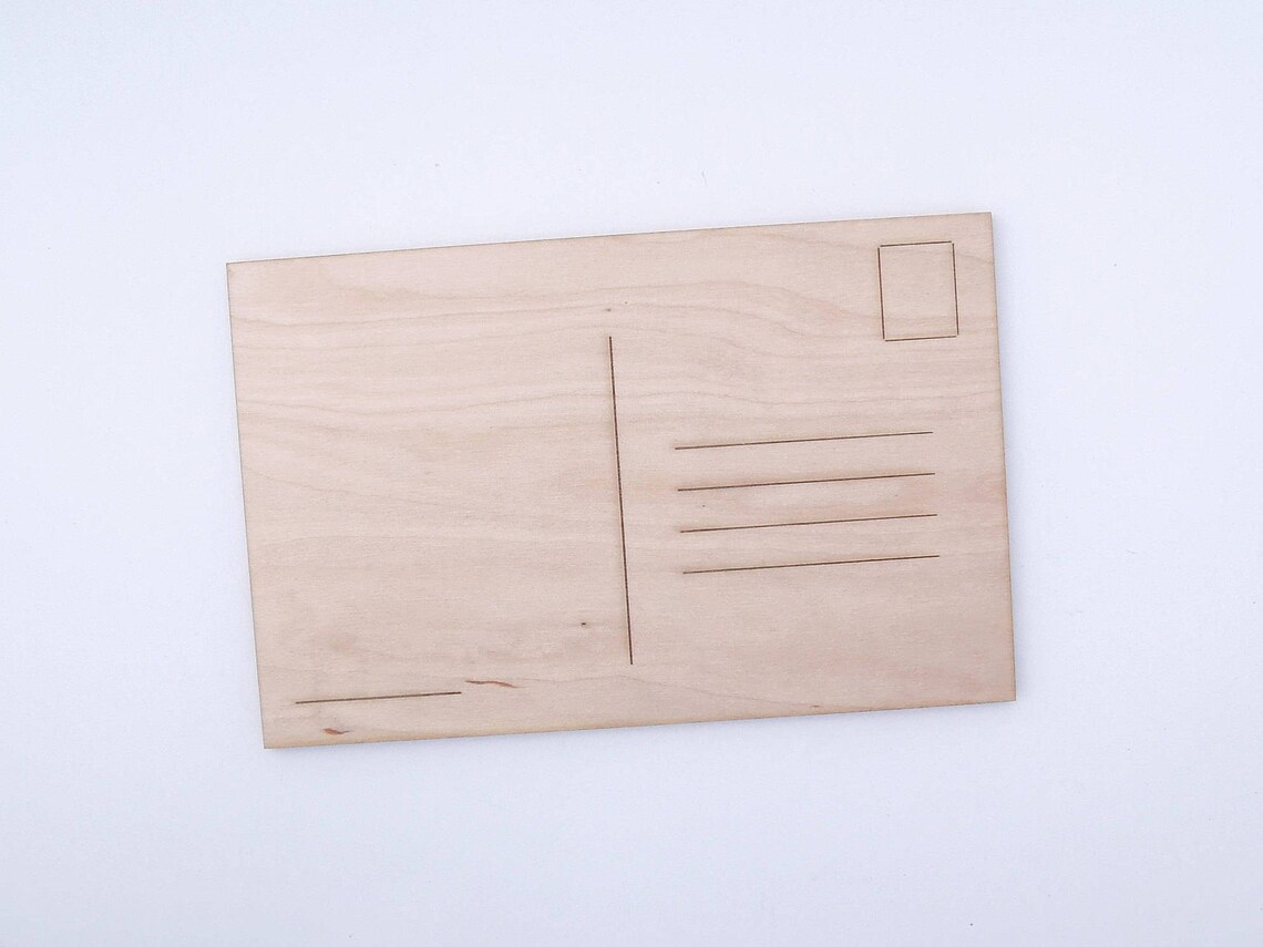 Set of 10 Pcs. Wooden Postcards for Crafts 14x9cm | Etsy