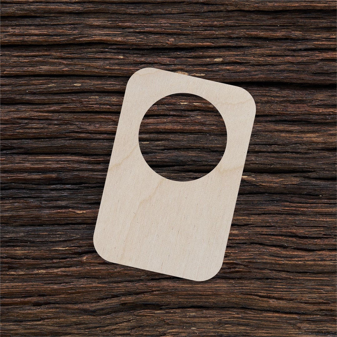 Wooden Wine Bottle Gift Tag Shape for Crafts and Decoration - Laser Cut ...