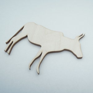 Wooden Wild Yak Shape for Crafts and Decoration - Laser Cut - Yak ...