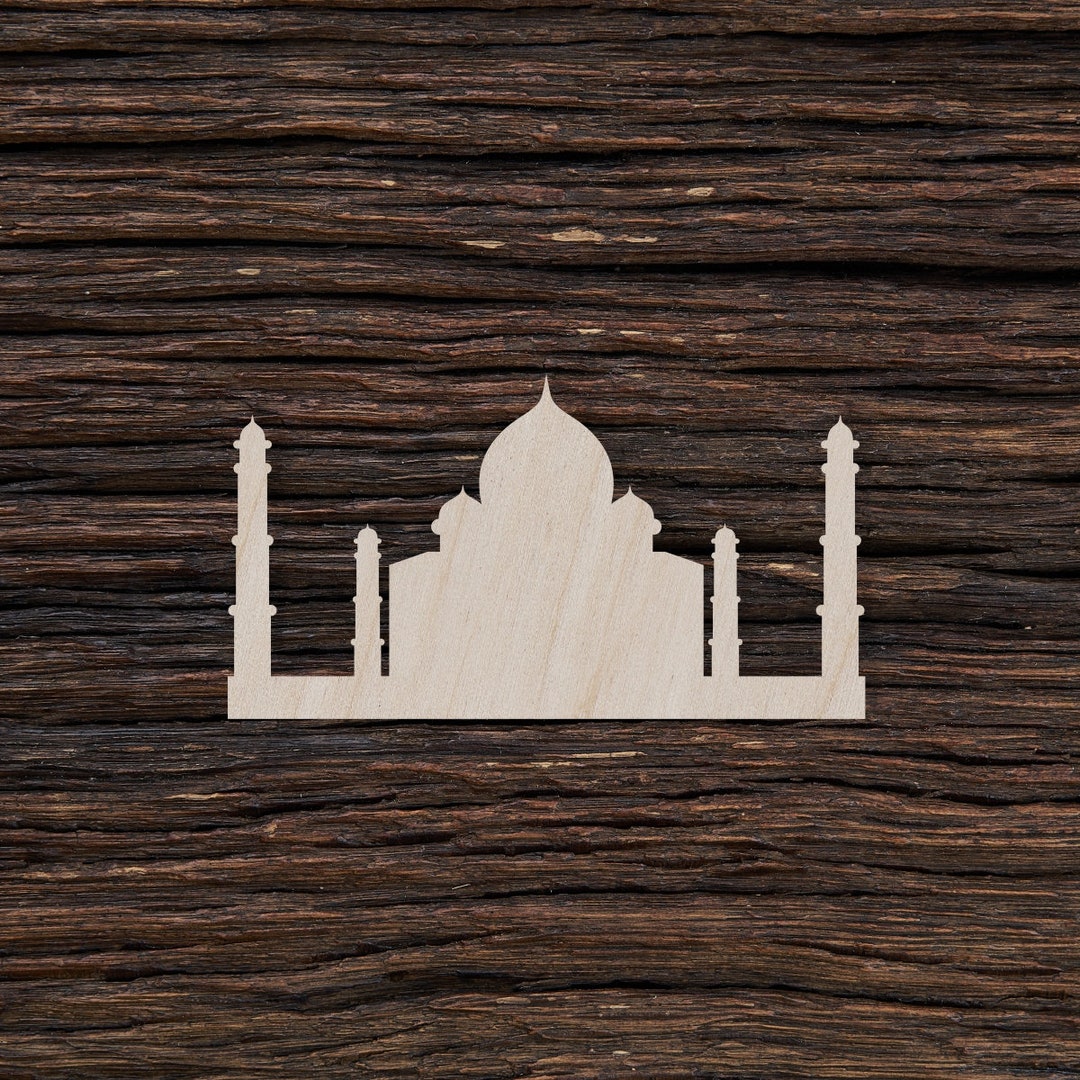 Wooden Taj Mahal for Crafts and Decorations - Taj Mahal Cut Out - Taj ...
