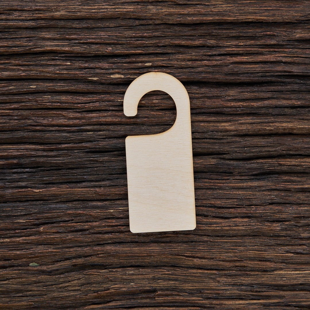 Wooden Door Hanger Shape for Crafts and Decoration - Laser Cut - Closet ...