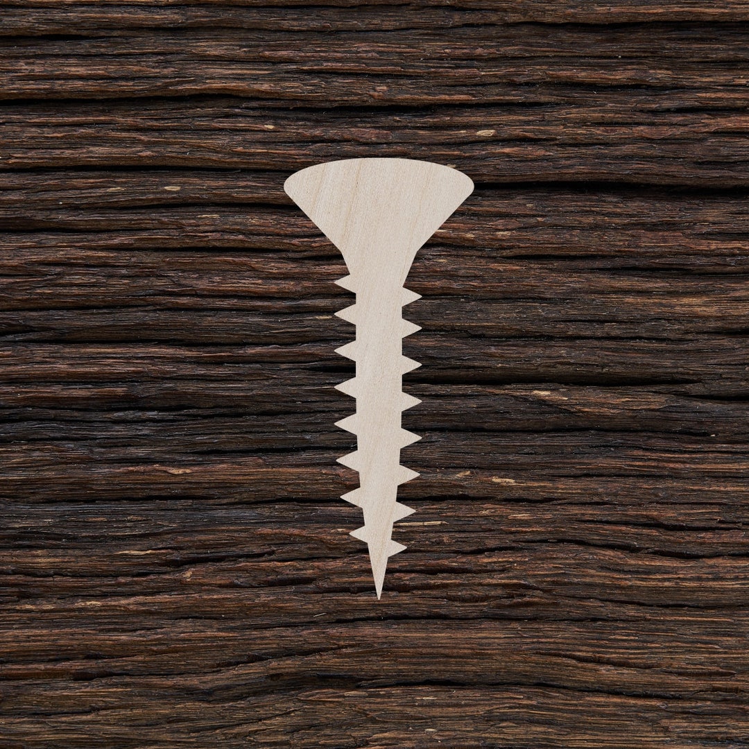 Wooden Screw for Crafts and Decorations - Screw Pendant - Screw Magnet ...