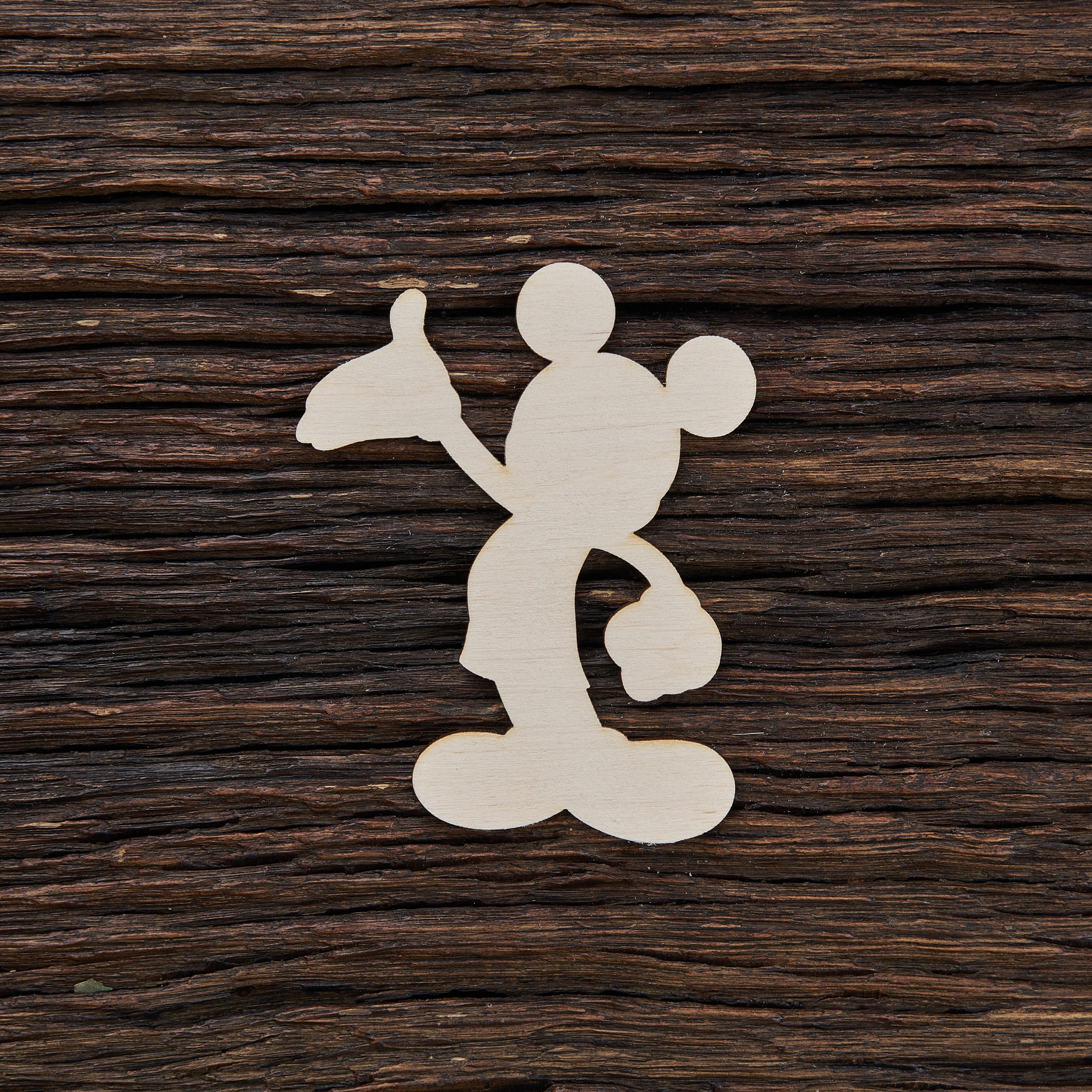 Wooden Mickey Shape for Crafts and Decoration - Laser Cut - Mouse Head ...