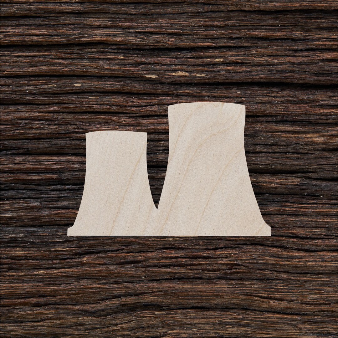 Wooden Nuclear Power Plant for Crafts and Decorations - Power Plant ...