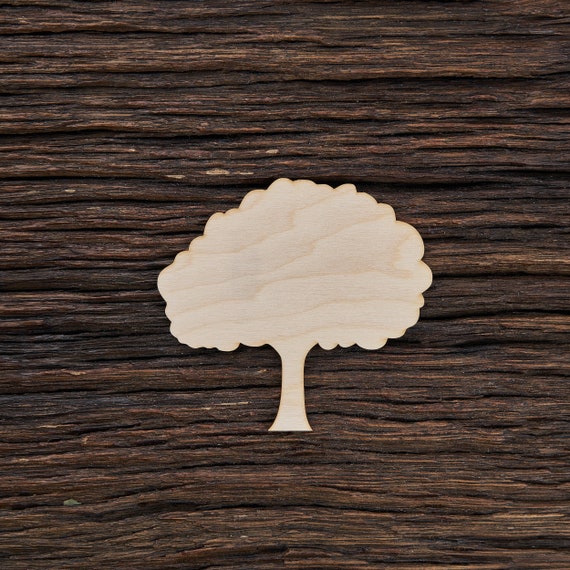 Wooden Tree Shape for Crafts and Decoration Laser Cut - Etsy