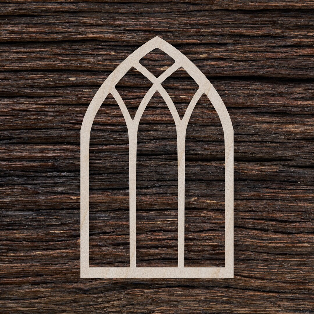 Wooden Window for Crafts and Decorations - Window Magnet - Window Cut ...