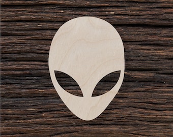Alien Laser Cut Out Unfinished Wood Shape Craft Supply SPC7 - Etsy