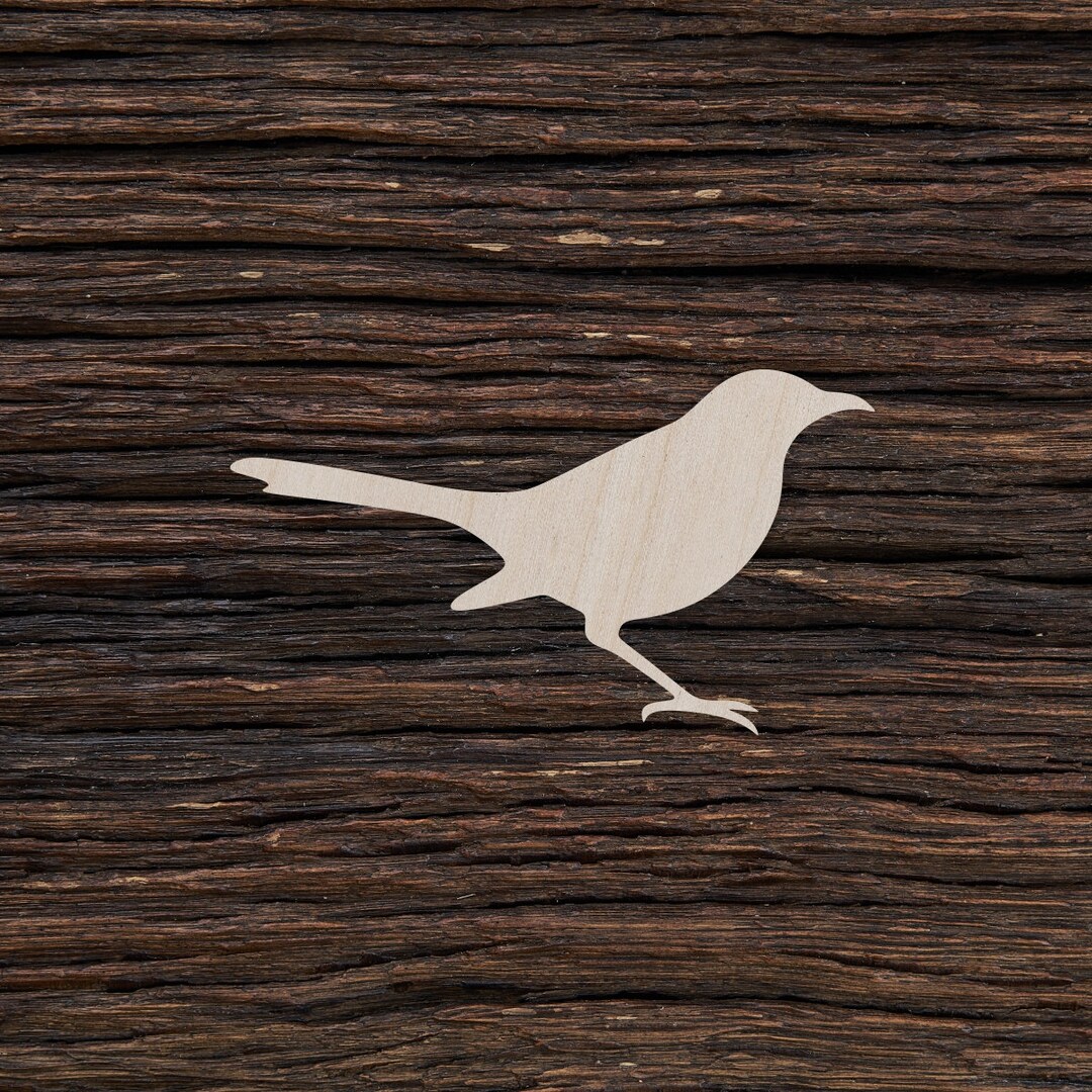 Wooden Mockingbird for Crafts and Decorations - Mockingbird Pendant ...