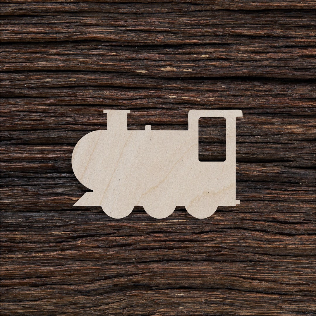 Wooden Train Shape for Crafts and Decoration - Laser Cut - Train Cutout ...