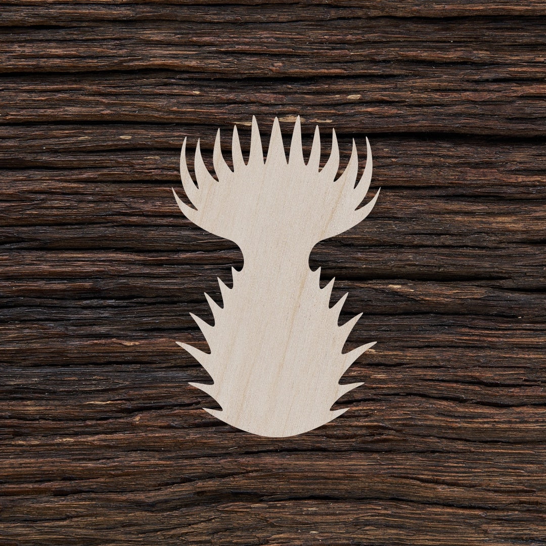 Wooden Thistle for Crafts and Decorations - Thistle Magnet - Thistle ...