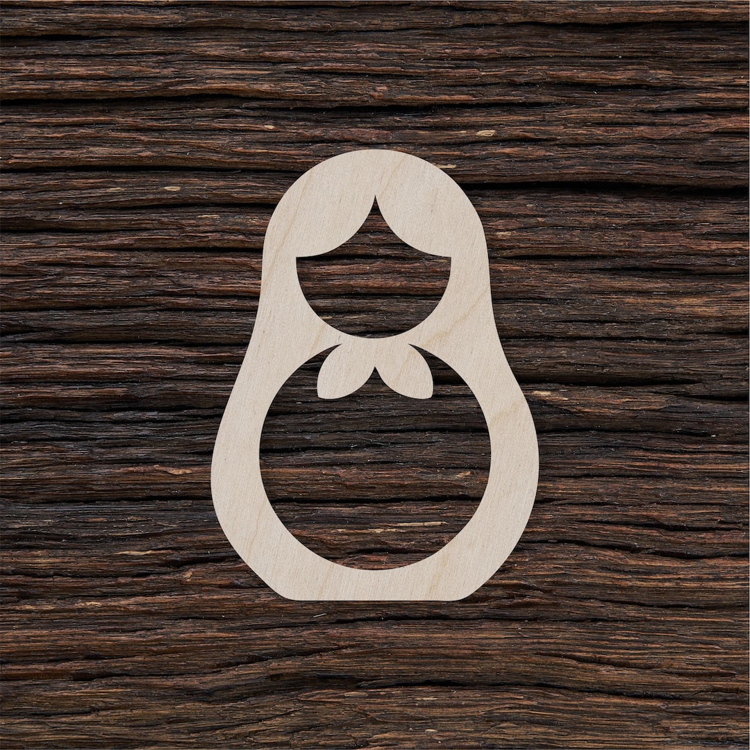 Wooden Babushka Doll Shape for Crafts and Decoration - Laser Cut ...