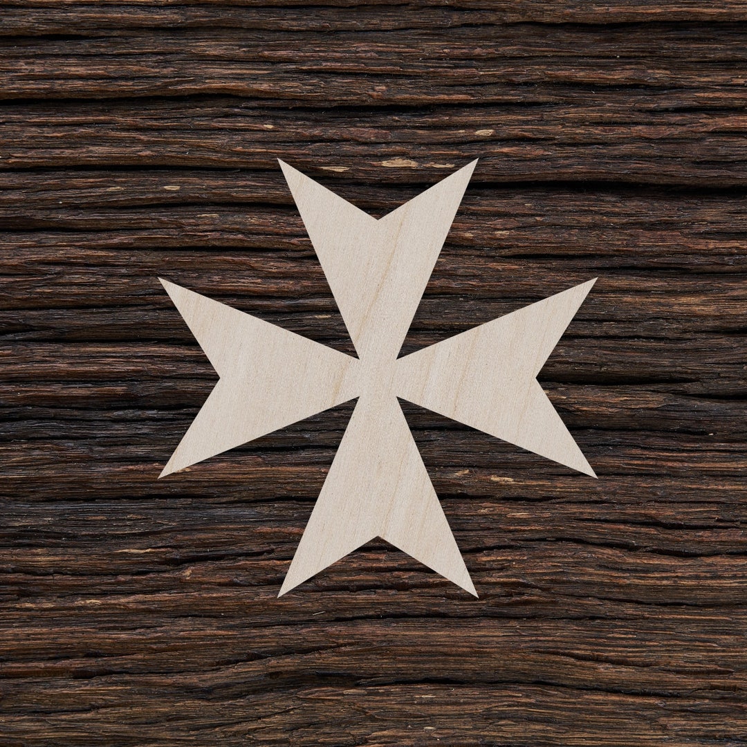 Wooden Maltese Cross for Crafts and Decorations - Maltese Cross Decor ...