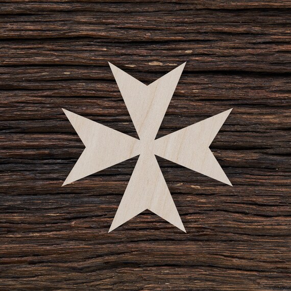 Wooden Maltese Cross for Crafts and Decorations Maltese - Etsy