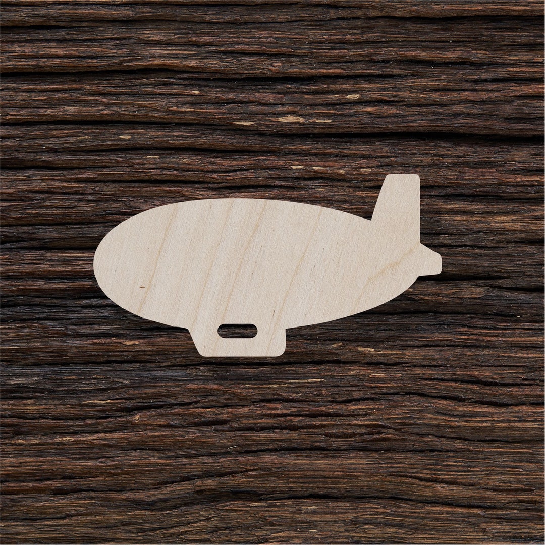 Wooden Zeppelin for Crafts and Decorations - Wood Blimp Craft ...