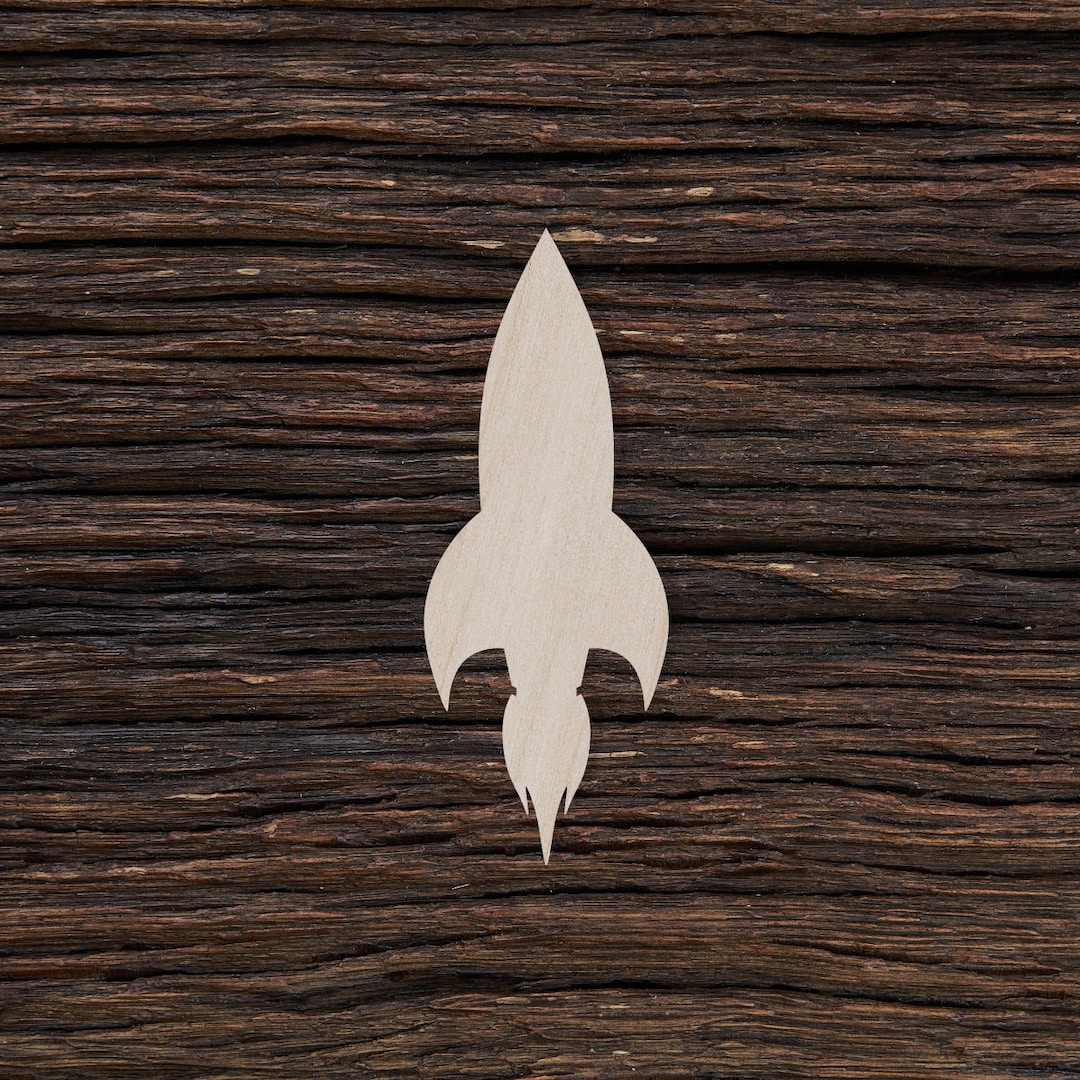Wooden Rocket Ship for Crafts and Decorations - Rocket Ship Earrings ...