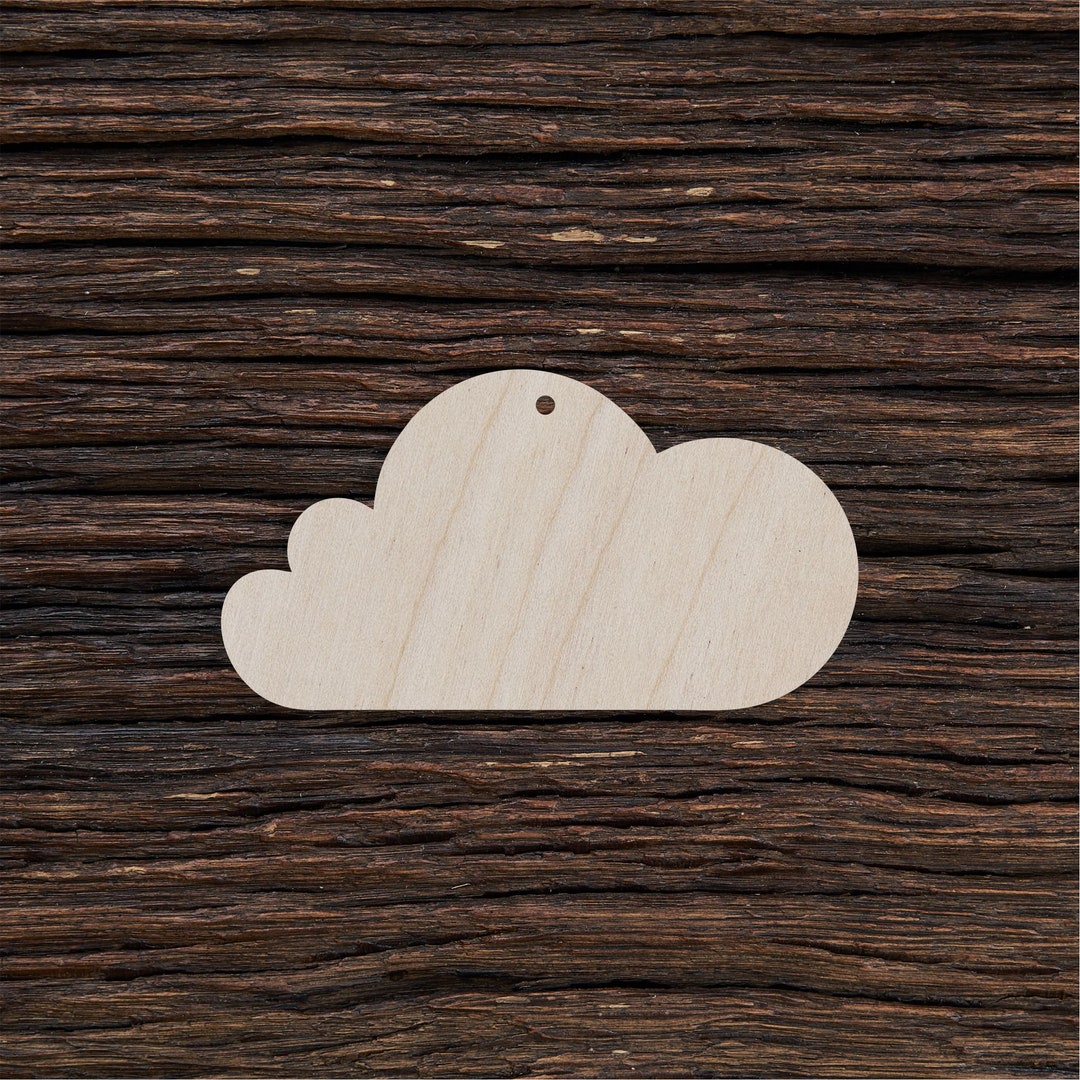 Wooden Cloud Shape for Crafts and Decoration - Laser Cut - Cloud ...