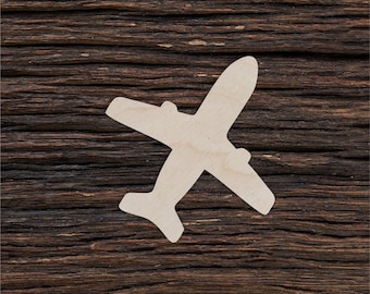 Wooden Vintage Airplane Shape for Crafts and Decoration | Etsy