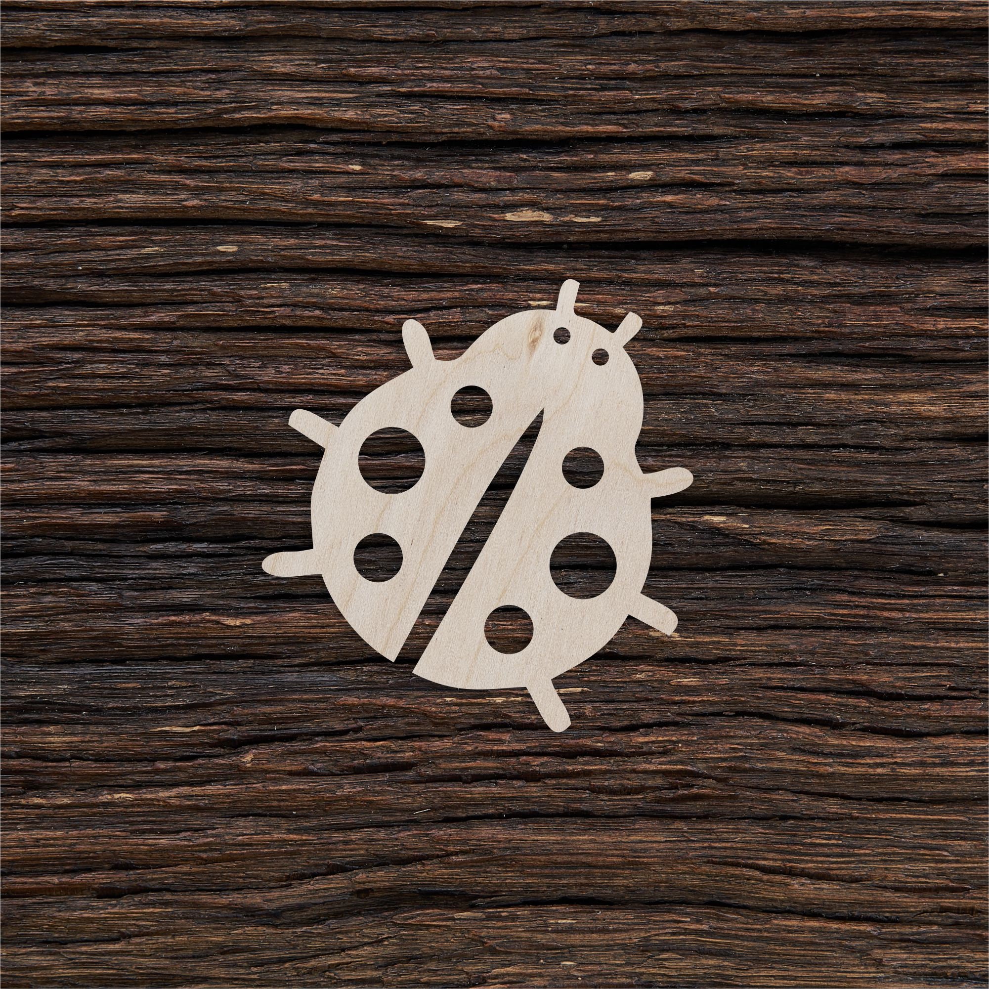 Wooden Ladybug Shape for Crafts and Decoration - Laser Cut - Lady Bug ...
