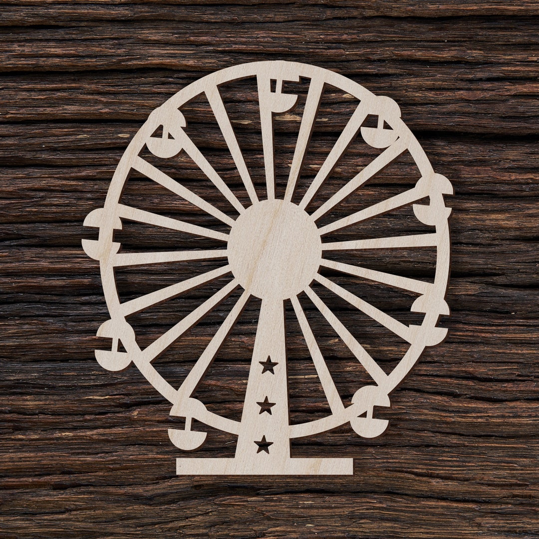 Wooden Ferris Wheel for Crafts and Decorations - Wooden Blanks - Craft ...