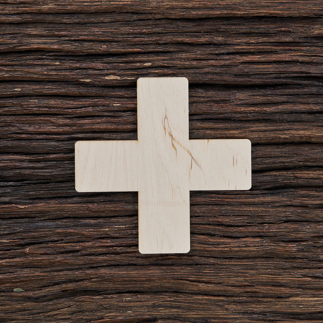 Wooden Medical Cross Shape for Crafts and Decoration - Laser Cut ...
