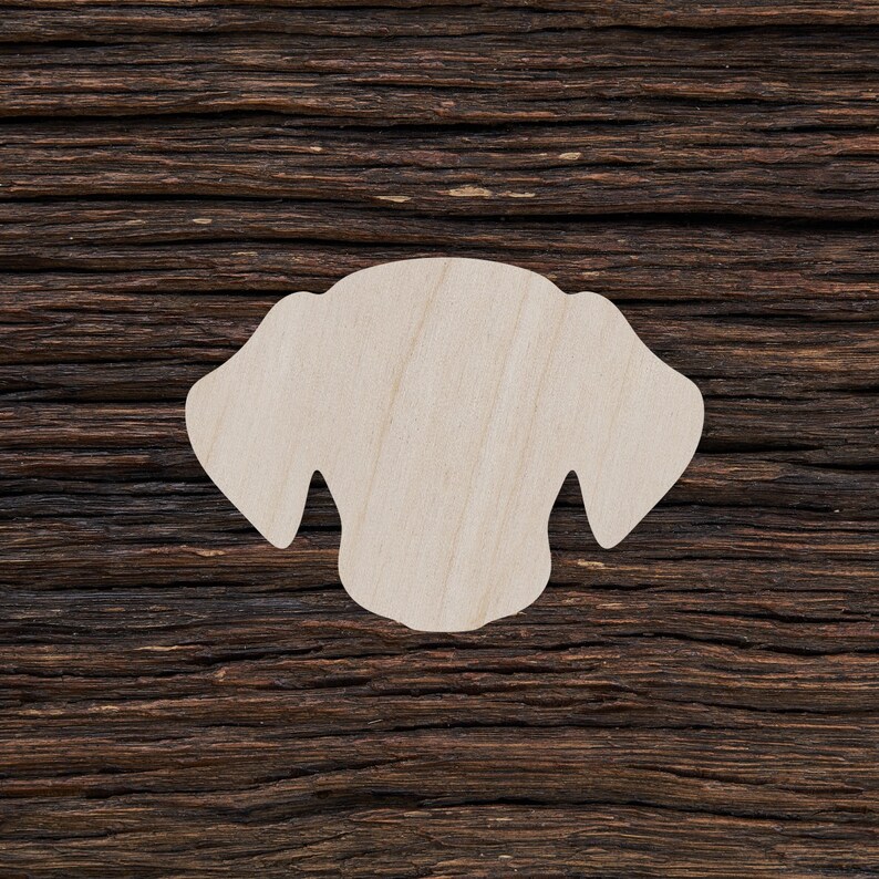 Wooden Dog Head for Crafts and Decorations Dog Head Necklace - Etsy