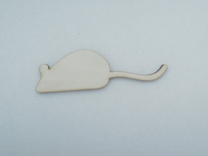 Wooden Mouse Shape for Crafts and Decoration Laser Cut | Etsy