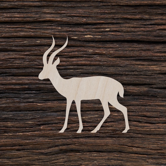 Wooden Gazelle for Crafts and Decorations Gazelle Pendant | Etsy